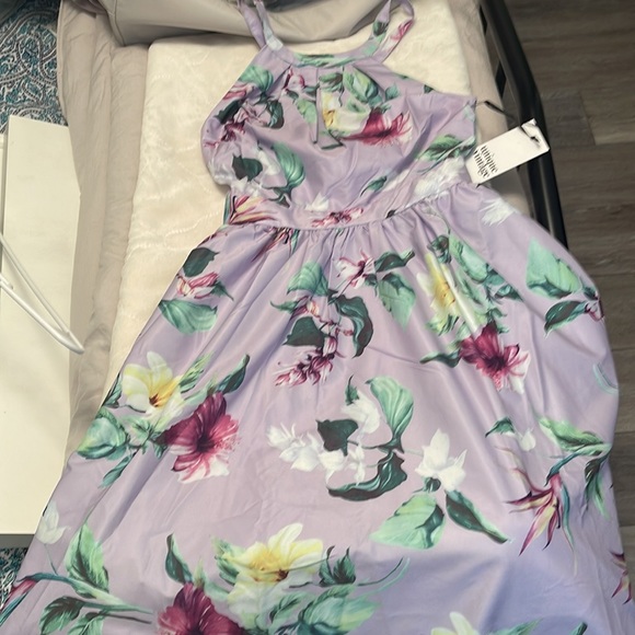Unique Vintage | Dresses | Unique Vintage Purple Flower Dress | Poshmark